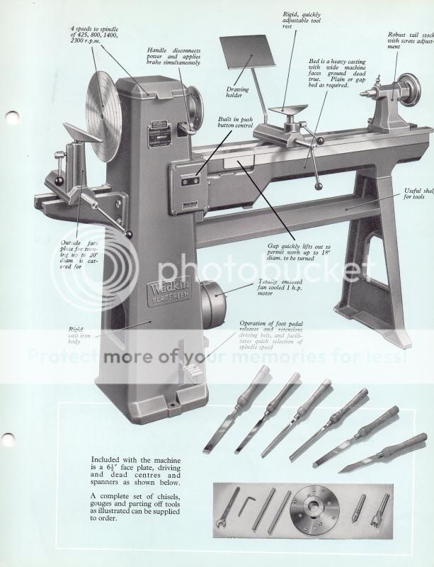 Wadkin Bursgreen BZL lathe with Cross Slide - Canadian Woodworking and ...