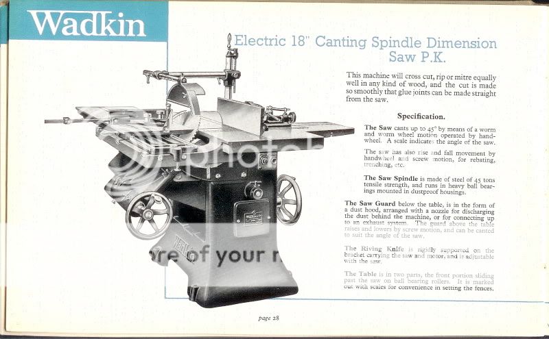 Crown guard for old Wadkin table saw. | UK Workshop