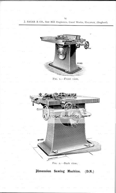 Did J. Sagar & Co have the first sliding dimension saw ? - Canadian ...